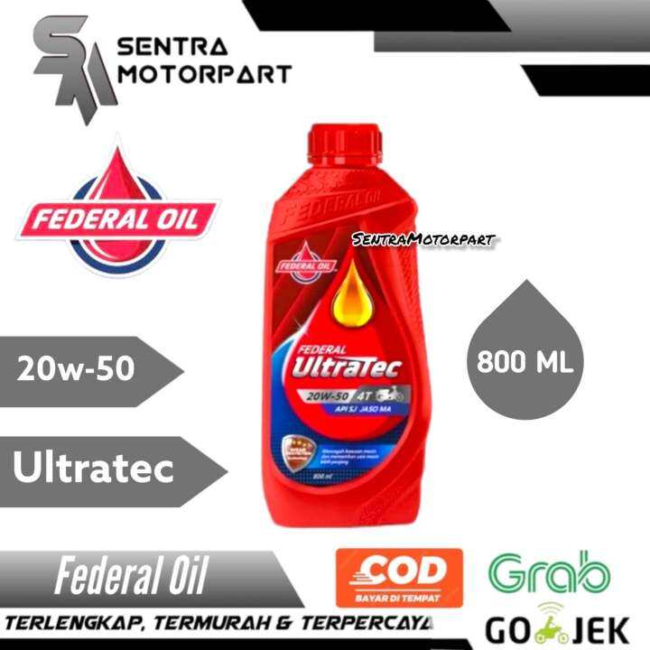 Oli federal supreme ultratec 20w50 800ml 0.8liter | Lazada Indonesia