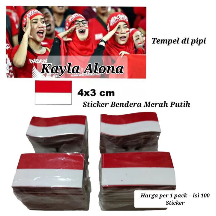 Sticker Bendera Merah Putih | Lazada Indonesia