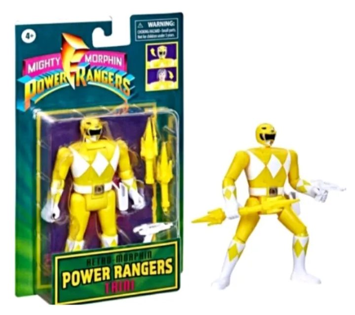 Power Rangers Retro Morphin Yellow Ranger Trini / Flip Head | Lazada PH