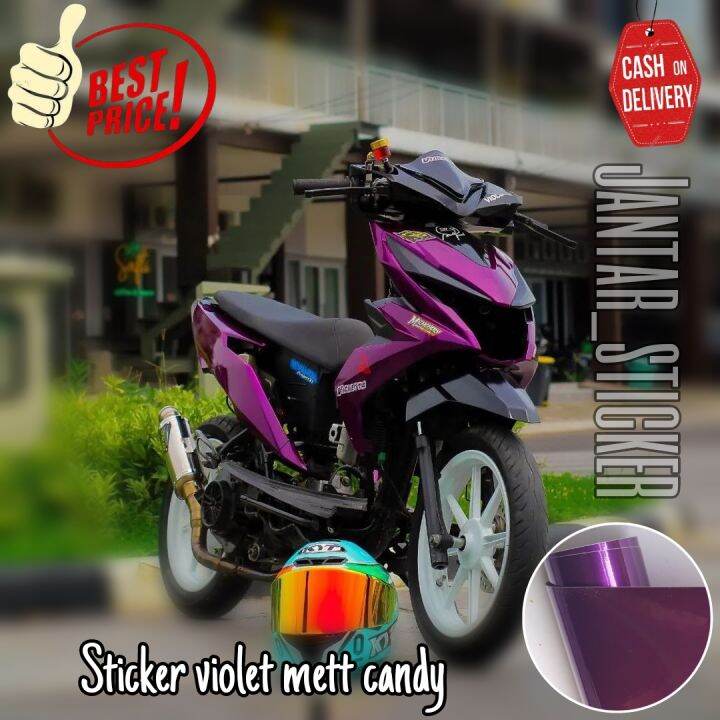 Stiker motor ungu candy sticker skotlet violet candy stiker scotlite ...