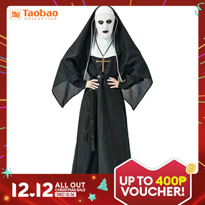 Halloween Horror Ghost Nun the Nuncosplay Stage Costume Dark Comic Show ...