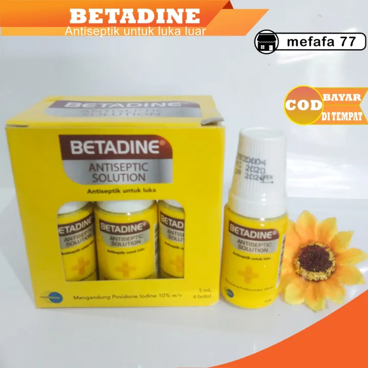 Betadine Antiseptic 5ml Betadine Kecil Betadine Antiseptic Solution Betadine Obat Luka Betadine ...