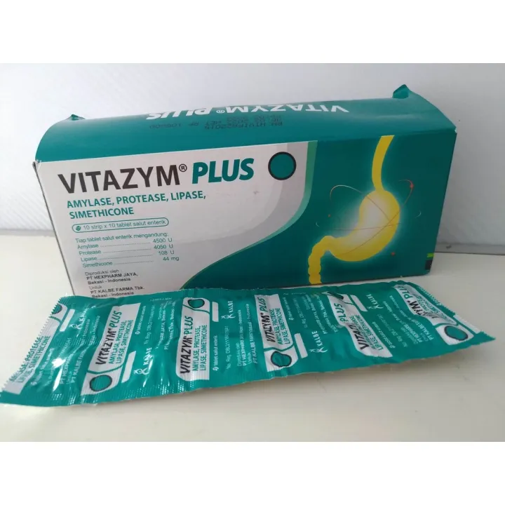 Vitazym Plus 1 strip isi 10 tablet | Lazada Indonesia