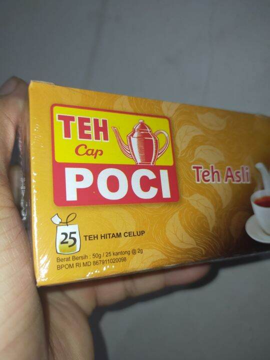 Teh Poci Hitam Celup Untuk Kesehatan Rasa Original Kemasan Box Isi 25 ...