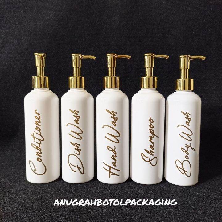 Botol Sabun Cair Pump 250 ml Putih Bottle minimalis Isi ulang Sabun ...