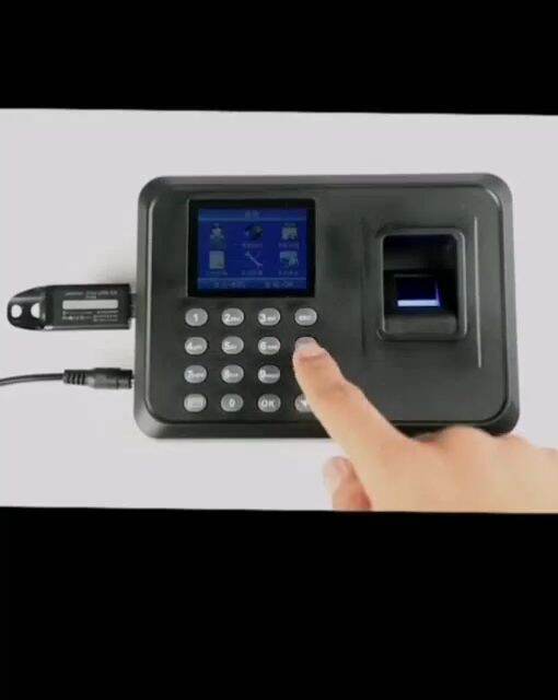 Biometric Fingerprint Attendance Machine Thumbprint Record Worker Absence Office Mesin Punchcard ...