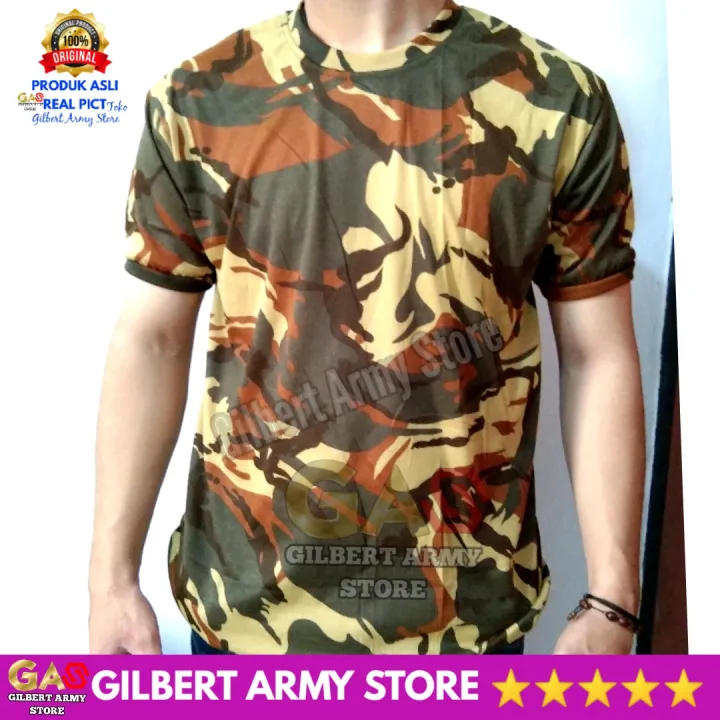GILBERT ARMY STORE Kaos Loreng Pria Army Terbaru Baju Doreng Tentara Tni Ad Dewasa Libanon Kri ...