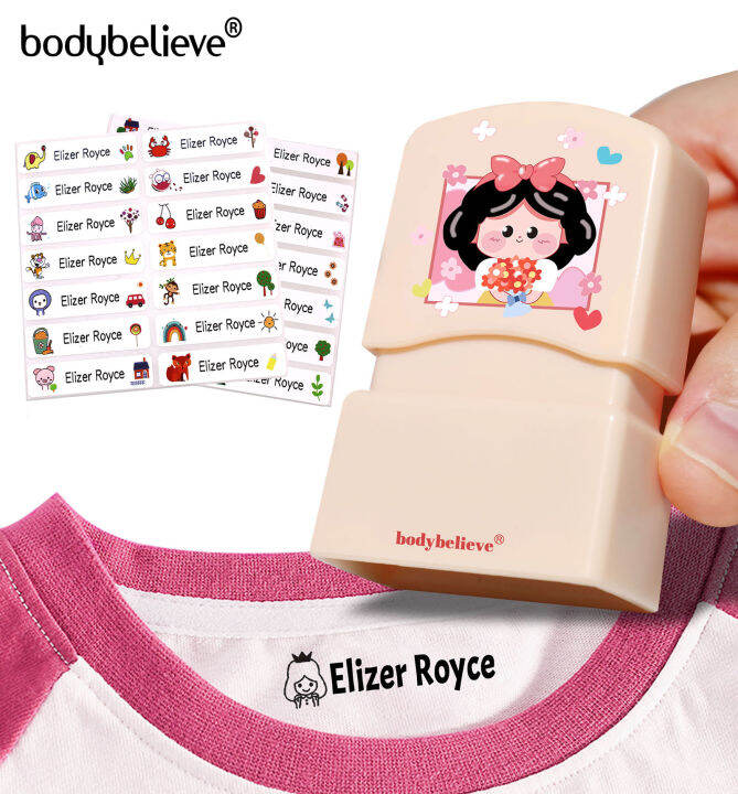 bodybelieve DIY Customized Stamp for Kids Clothes ,Personalized Name ... bodybelieve DIY Customized Stamp for Kids Clothes ,Personalized Name ...