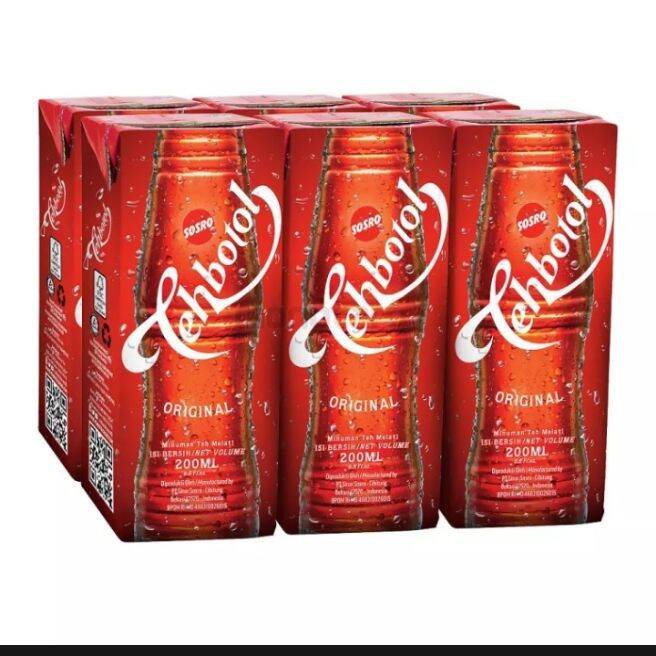 Teh botol kemasan kotak 200ml | Lazada Indonesia