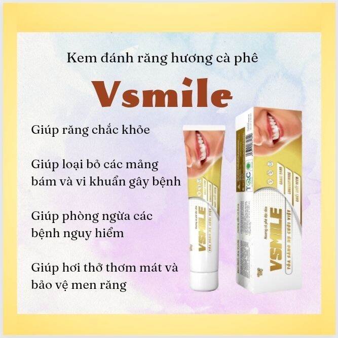 Kem đánh răng độc đáo hương cà phê VSMILE | Lazada.vn
