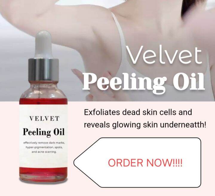 Velvet Skincare Peeling oil Exfoliates dead skin cells and reveals ...