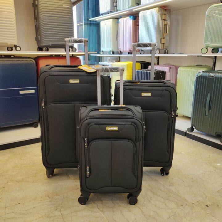 Koper President 1925 Bahan Kain Kanvas Import Ukuran Kabin dan Bagasi ...