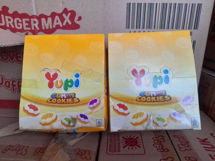 Yupi Cookies 1 box isi 24pcs, 1 Dus isi 12 box | Lazada Indonesia