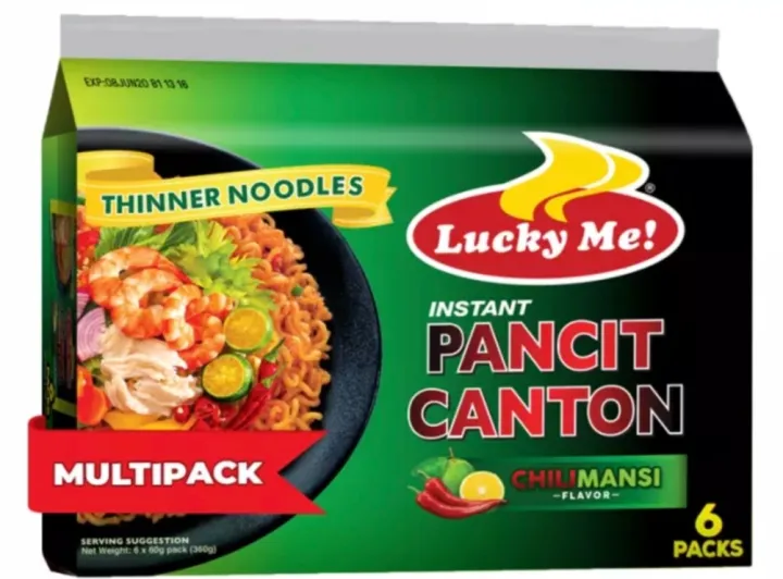 Lucky Me Pancit Canton Chilimansi Flavor 80g x 6Packs | Lazada.co.th