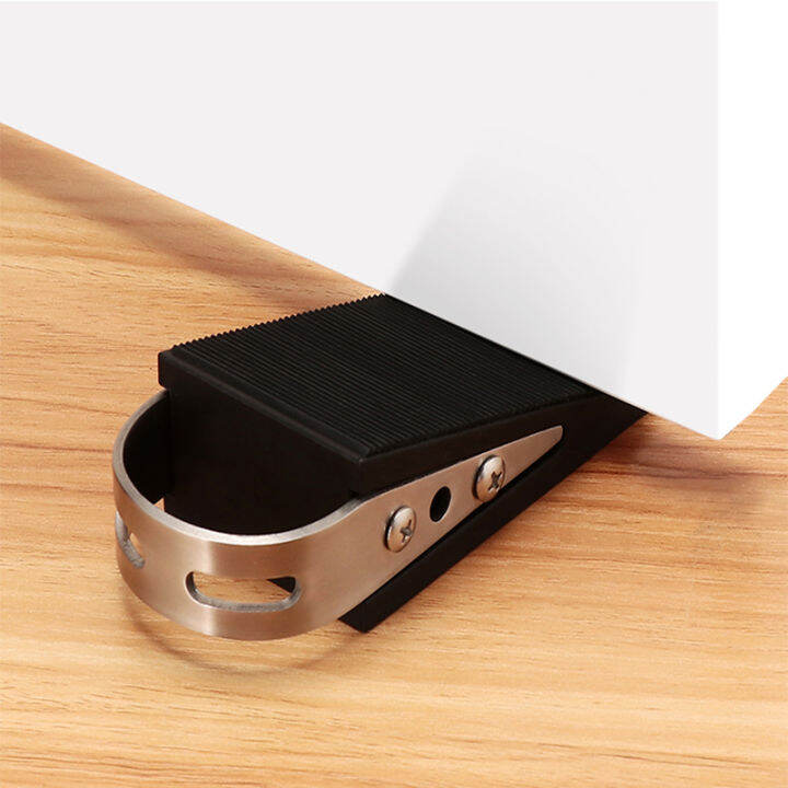 Heavy duty door stop rubber wedge anti-skid and windproof stop tool ...