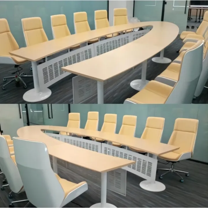 Curved Paint Conference Table Simple Desk Negotiation Table Multi ...