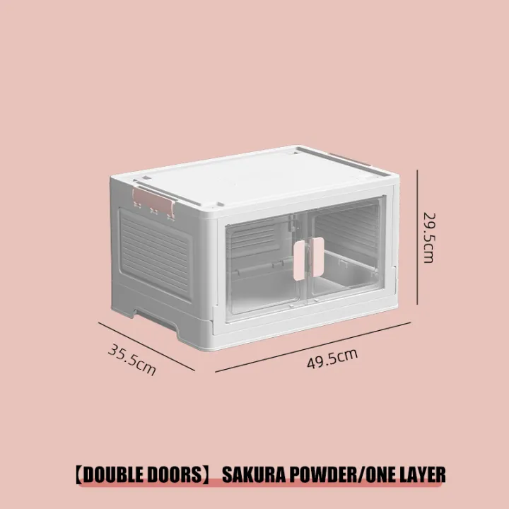 Double door folding box large multi-function household filing cabinet ...