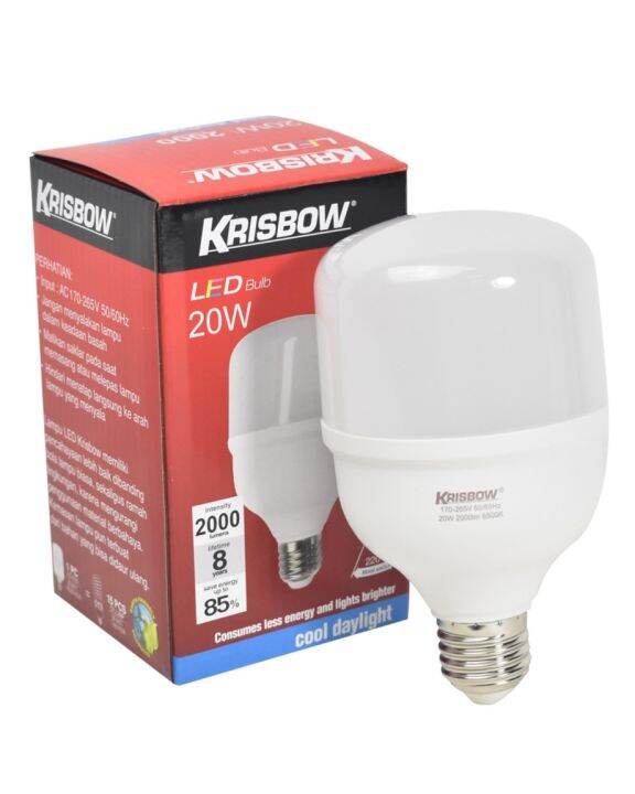 Krisbow Bohlam Led 20 Watt 2000 Lm High Power - Putih | Lazada Indonesia