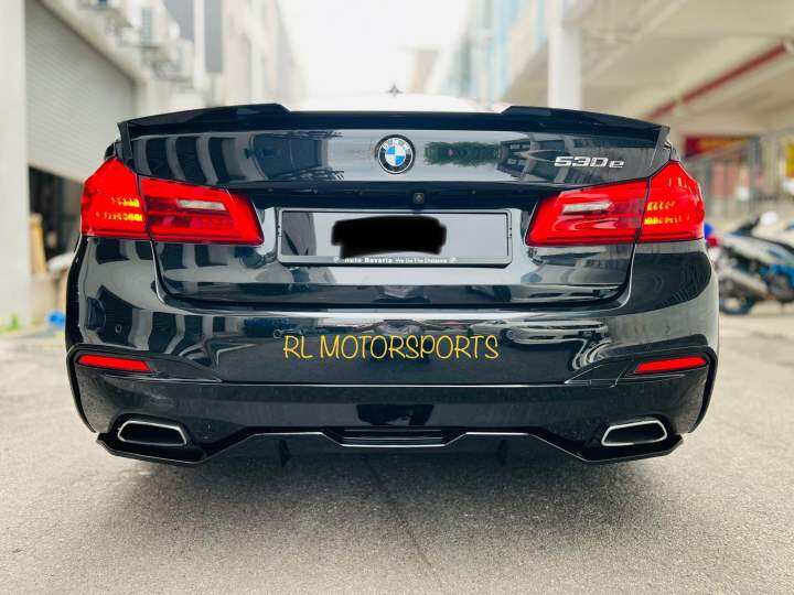 BMW G30 M4 rear boot trunk carbon fiber ducktail lip spoiler bodykit ...