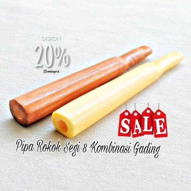 PIPA ROKOK CANGKLONG FILTER HISAP SEGI 8 GADING GAJAH KOMBINASI ...