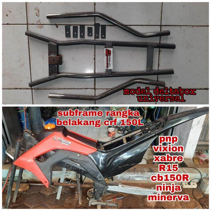 subframe trail supermotto atau rangka belakang model crf 150 l pnp ...