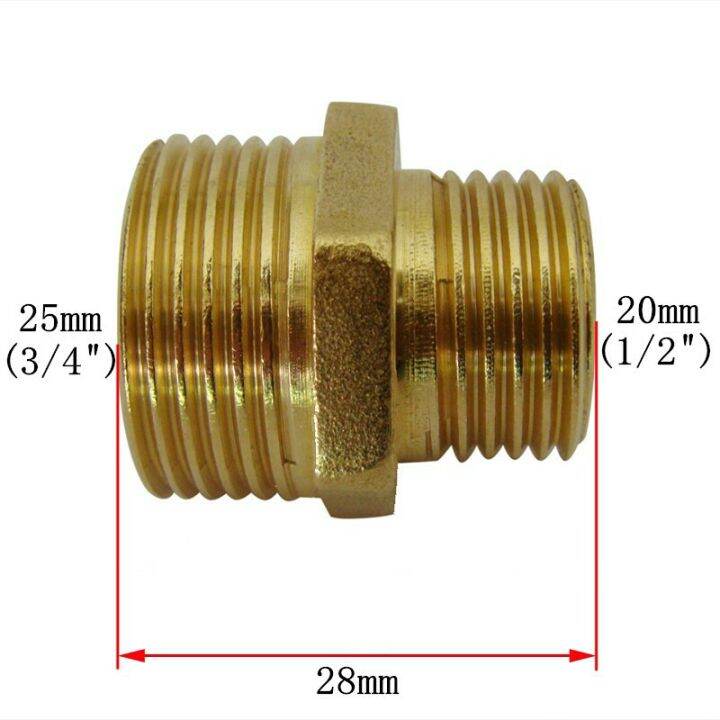 Double Neple Kuningan ukuran drat luar 1/2 inch x 3/4 inch | Lazada Indonesia