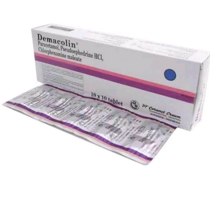 demacolin tablet tab 100's 100tablet 100tab 100 tab tablet 10x10 obat ...