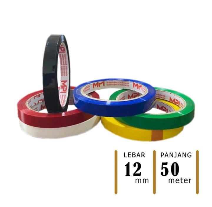 solasi isolasi lakban kecil 12mm x 50 meter | Lazada Indonesia
