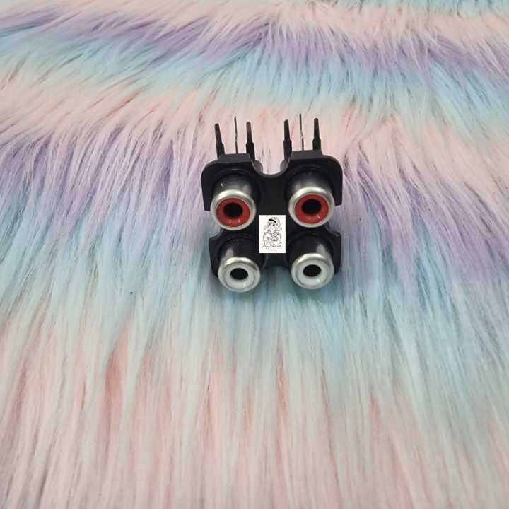 SOCKET RCA 4P BELL 4 PIN TANCAP PCB | Lazada Indonesia