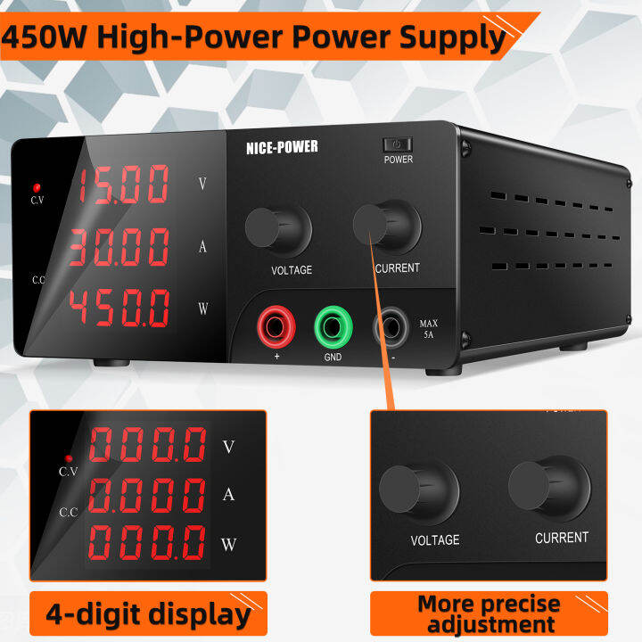 NICE-POWER High Voltage Programmed RS232/USB Adjustable Laboratory Power Supply 200V 100V 60V ...