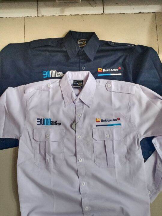 KEMEJA BUMN LOGO PERUSAHAN COSTUME LOGO | Lazada Indonesia