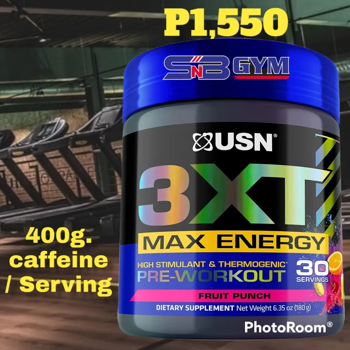 USN 3XT MAX ENERGY PRE-WORKOUT 30 Servings | Lazada PH