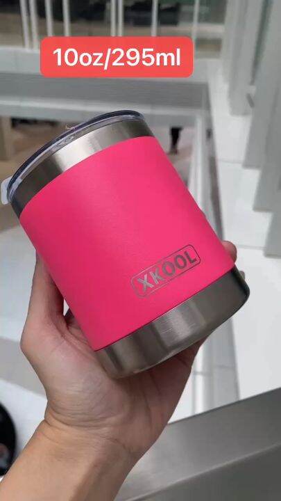 ⚡🔥ด่วน พร้อมส่ง!⚡🔥Xkool แก้วขนาด 10oz/295ml เก็บอุณหภูมิความเย็น,ร้อน เนื้อแก้วเป็นสแตนเลส304 ...