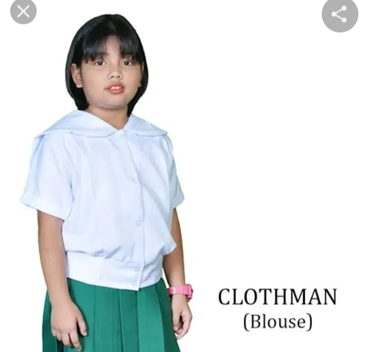 clothman blouse school uniform,kinder to high school | Lazada PH