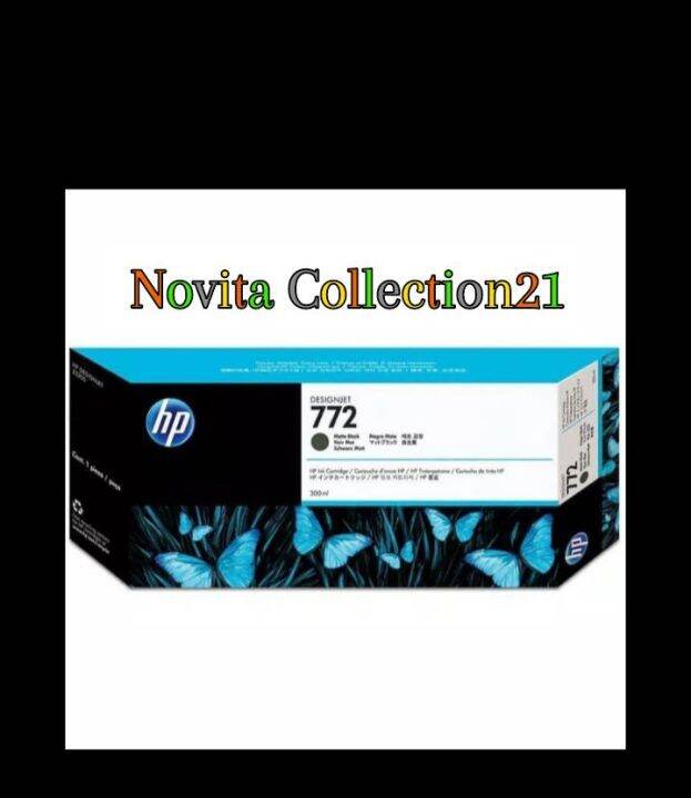 TINTA PLOTTER HP 772 MATTE BLACK ( 300ml ) DIJAMIN ORIGINAL | Lazada ...