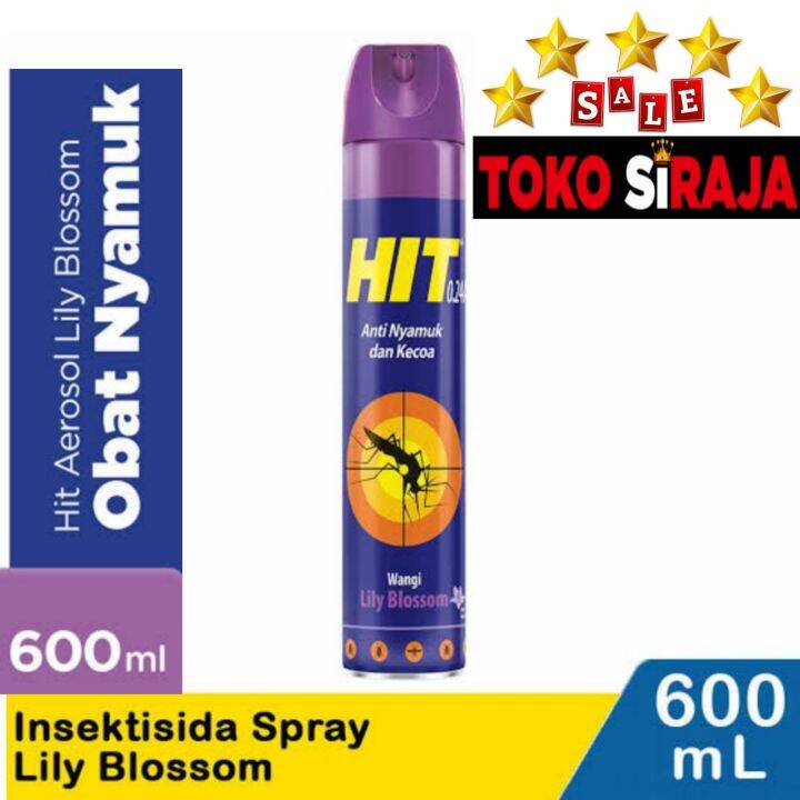 HIT AEROSOL 600 ML LILY BLOSSOM / HIT SPRAY OBAT NYAMUK SEMPROT HIT ...