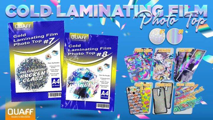 COLD LAMINATING FILM PHOTO TOP| A4 210 x 297 8.3 x 11.7 | 80 MICRONS ...
