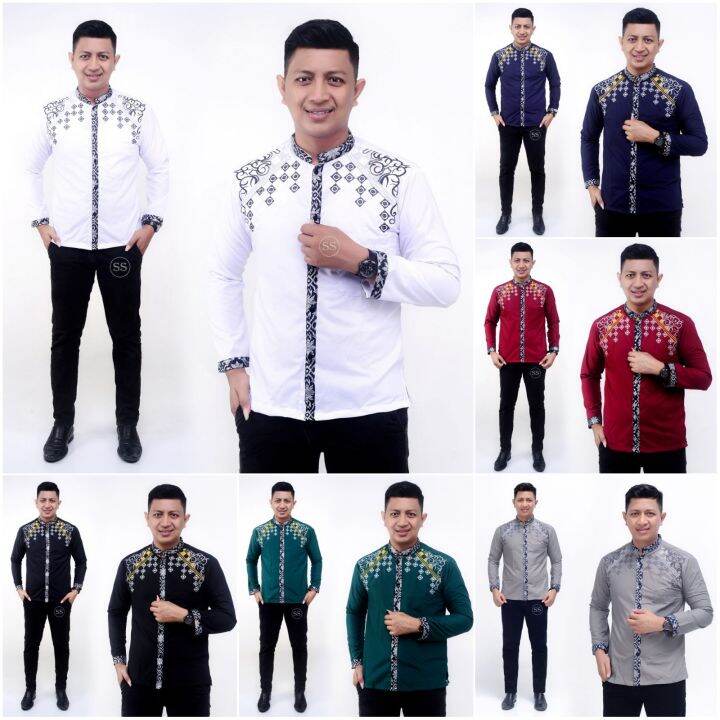 Baju Koko Batik Lengan Panjang | Lazada Indonesia
