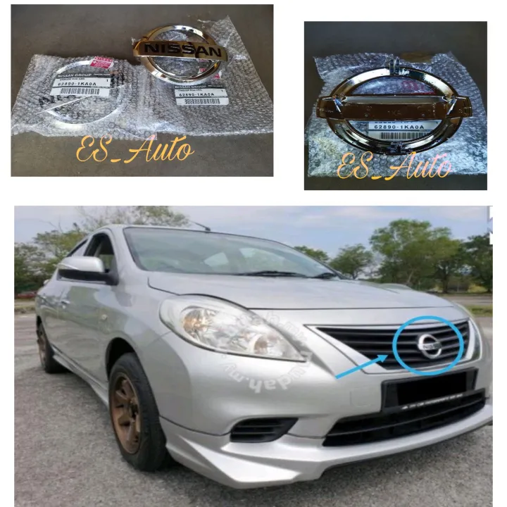 *ORIGINAL NISSAN N17L ALMERA 2012, B17T SYLPHY 2014 FRONT GRILLE EMBLEM ...