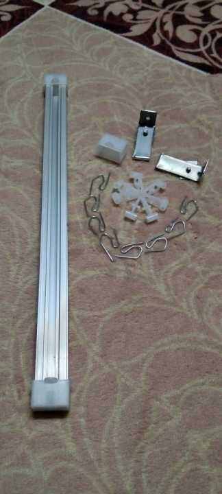 besi gorden 1 meter full set Batang vitrase bahan alumunium model biasa ...