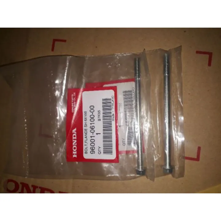 96001-06100-00*2 น็อต6*100มม.หัวเบอร์8ยึดฝาสูบเวฟ110i/ดรีม110i/แพค1คู่ ...