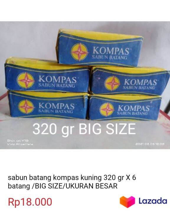 sabun batang kompas kuning 320 gr x 6 batang | Lazada Indonesia