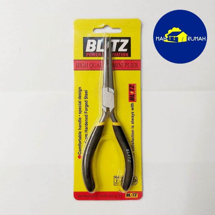 BLITZ - TANG MINI 5.5" 5,5inch SLIM LONG NOSE PLIERS Lancip Cucut ...