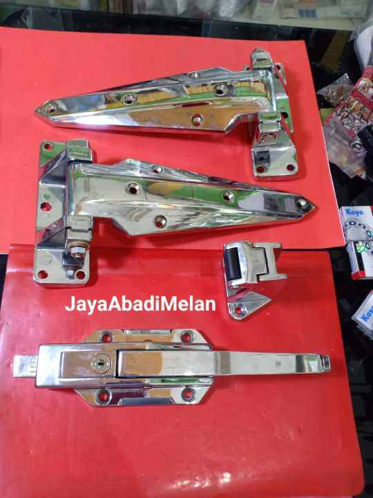 KUNCI + ENGSEL BESAR GUDANG PABRIK STAINLES / HANDLE GUDANG FREZER ...