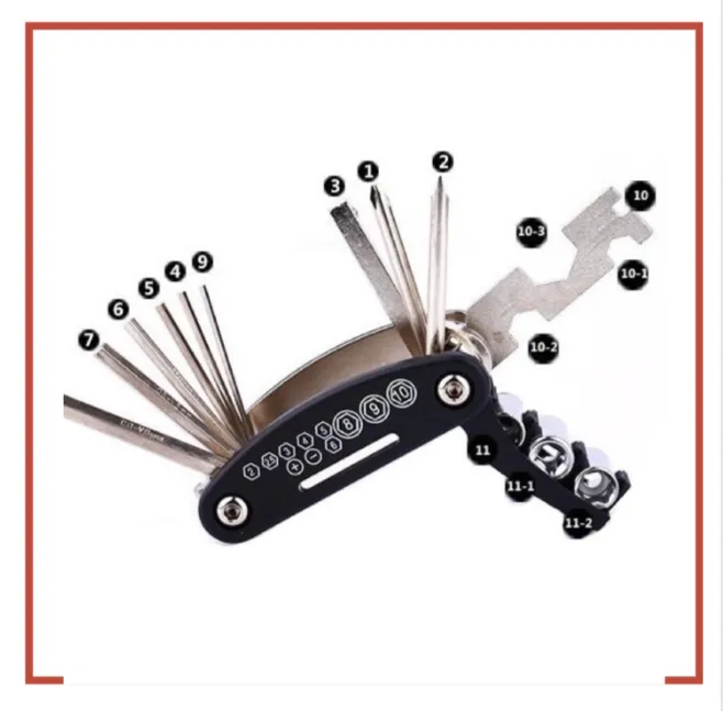 Motorcycle Allen Wrench Pocket/Tools Bicycle 16 in 1 Tool | Lazada PH