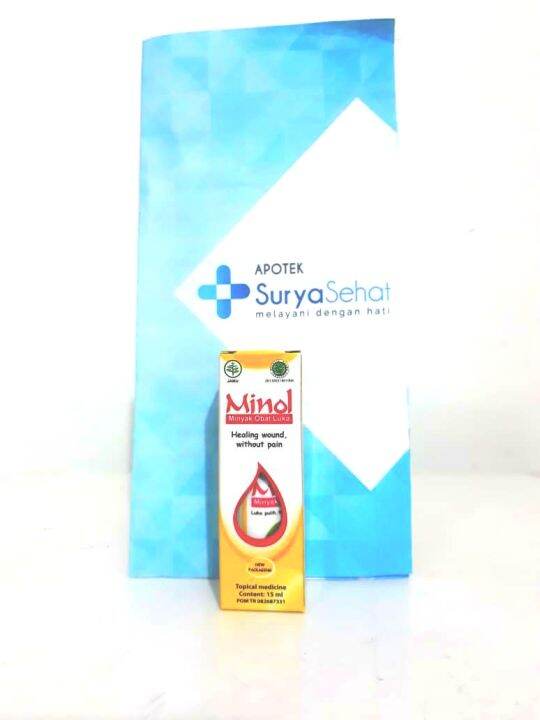 MINOL (1 Botol isi 15 ml) Minyak Luka Tidak Perih biasanya untuk anak ...