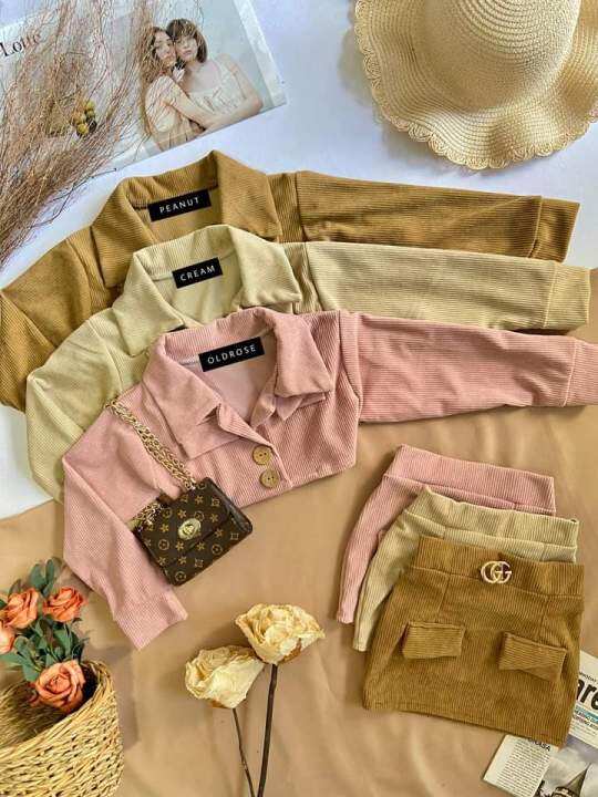New Trends Corduroy Coords | Lazada PH