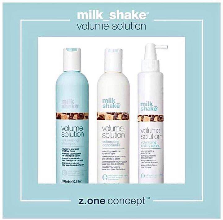 MILK SHAKE VOLUME SOLUTION 175 300 ML.แชมพู ครีมนวดผม สเปร์ย เพิ่มวอ ...