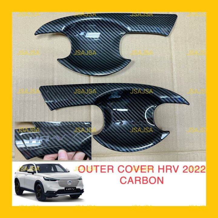Outer Cover Mangkok Honda HRV 2022 2023 2024 2025 UP Carbon Glossy ...