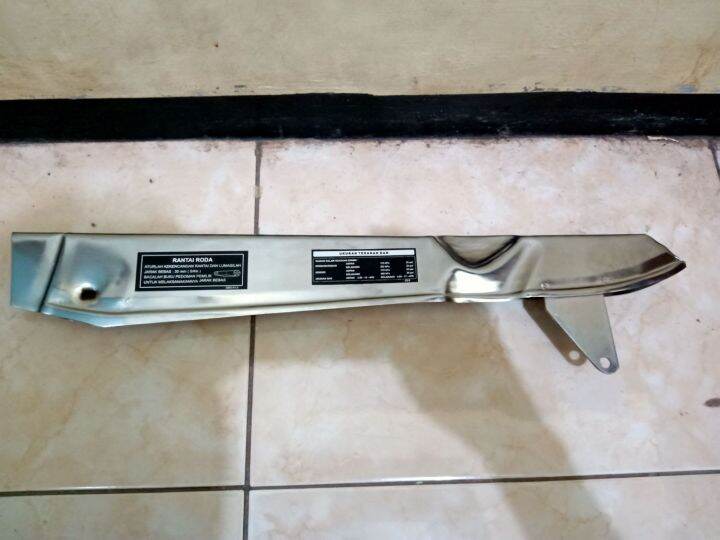Ketengkes keteng tutup rantai honda win win100 besi krom | Lazada Indonesia